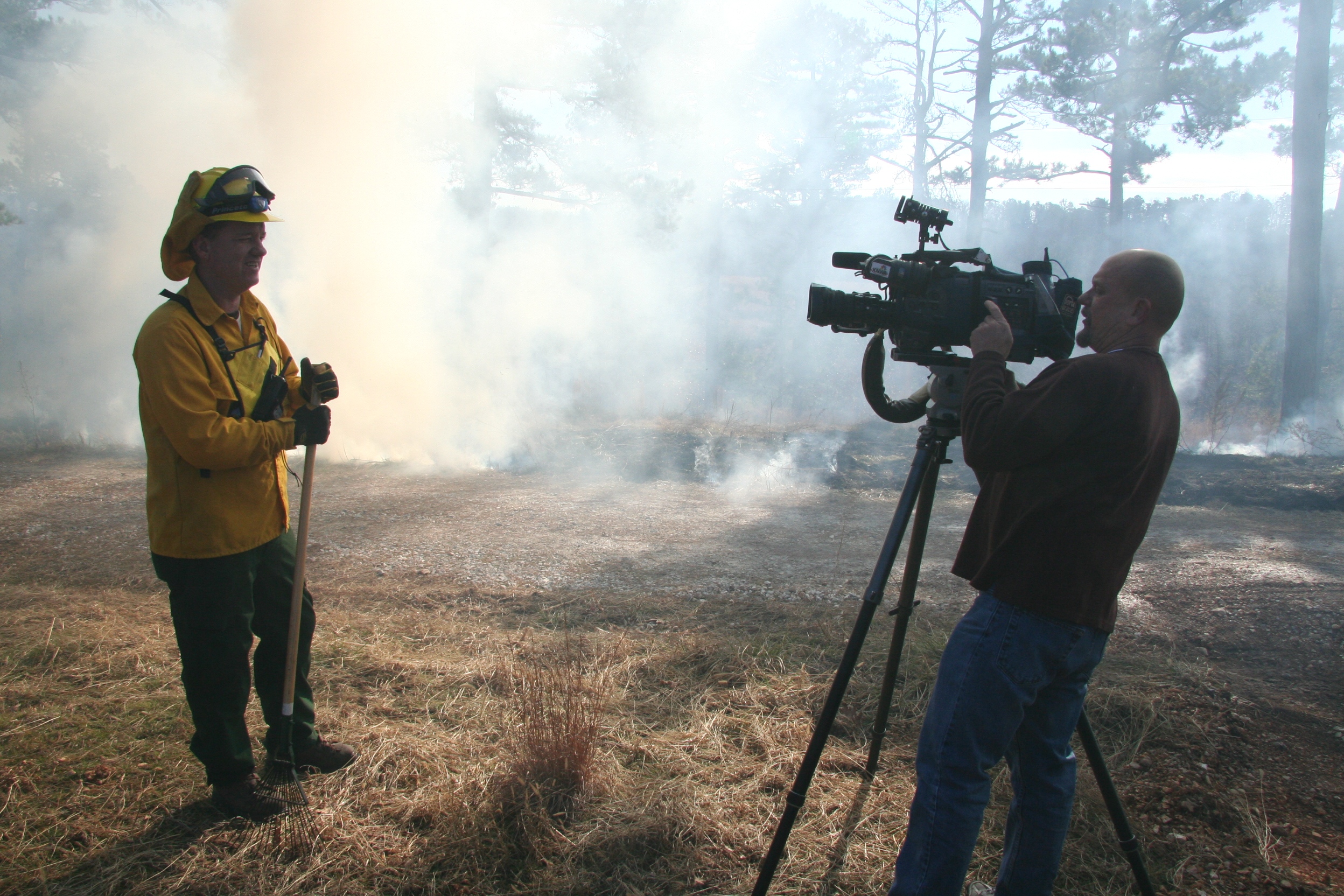 State Burn Boss at Hobbs State Park to explain the benefits of ...